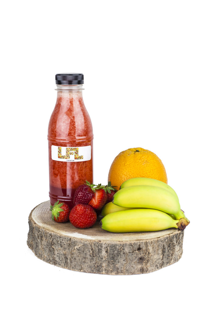 Jus Orange Banane Fraise